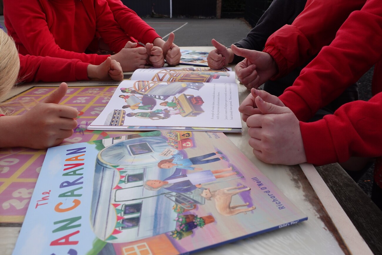 Thumbs up for The Can Caravan from Crays Hill School! | Travellers Times