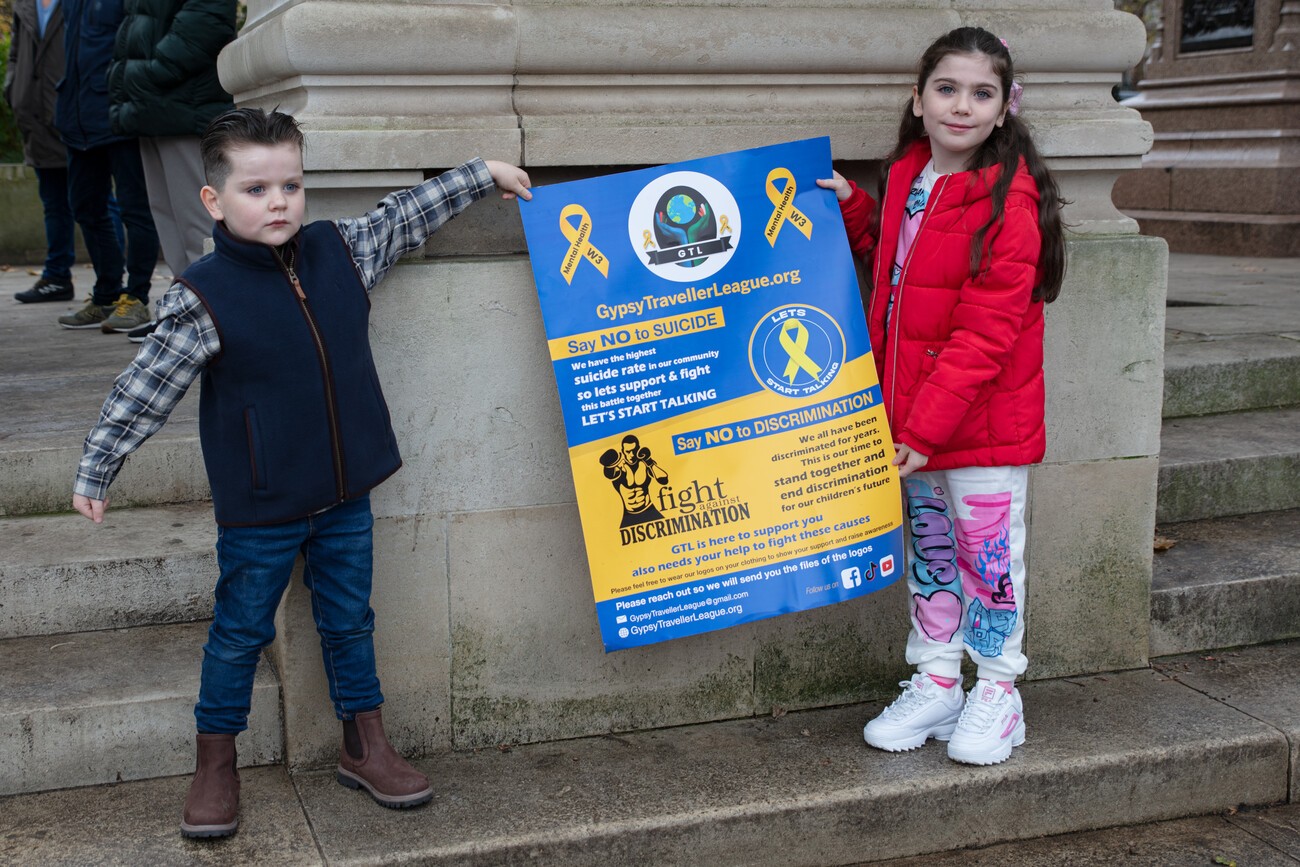 Manchester policing: Traveller Lives Matter rally outside Parliament ...