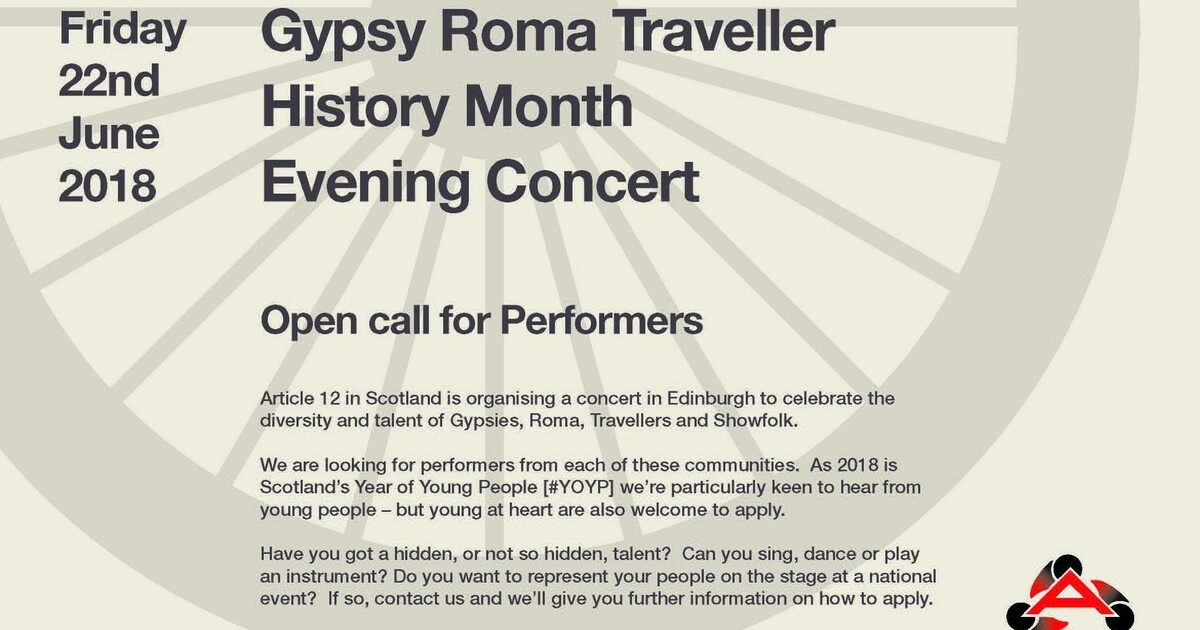 Open call for Performers in Scotland | Travellers Times