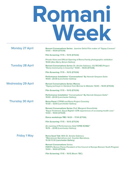Romani Week Coventry | Travellers Times